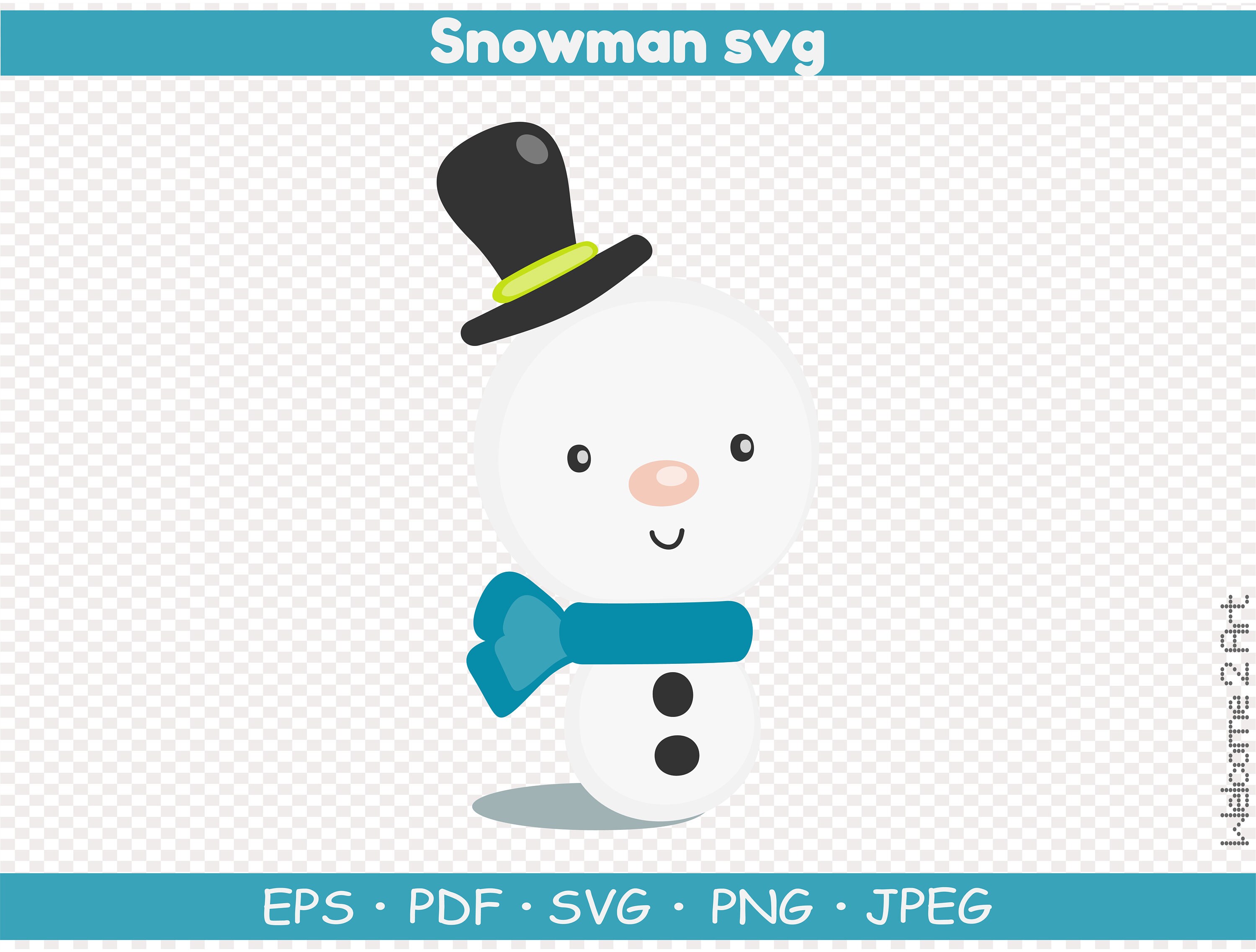 Snowman Svg, Cut File, Cricut, Silhouette, Svg, Vector, Vinyl Projects ...