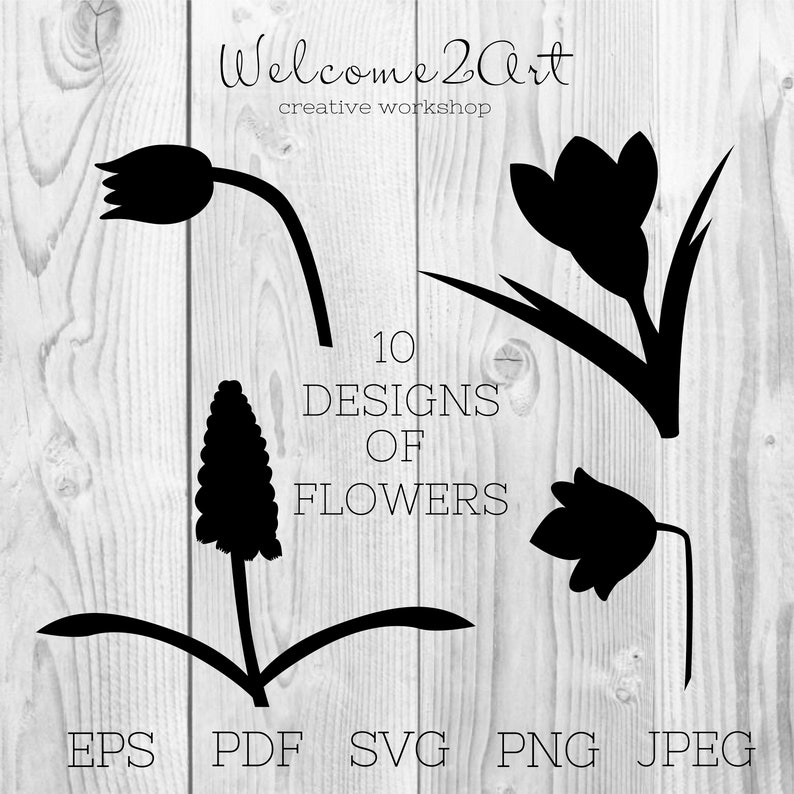 Flowers Svg Spring Svg Flowers Svg Bundle Flowers Svg Files - Etsy