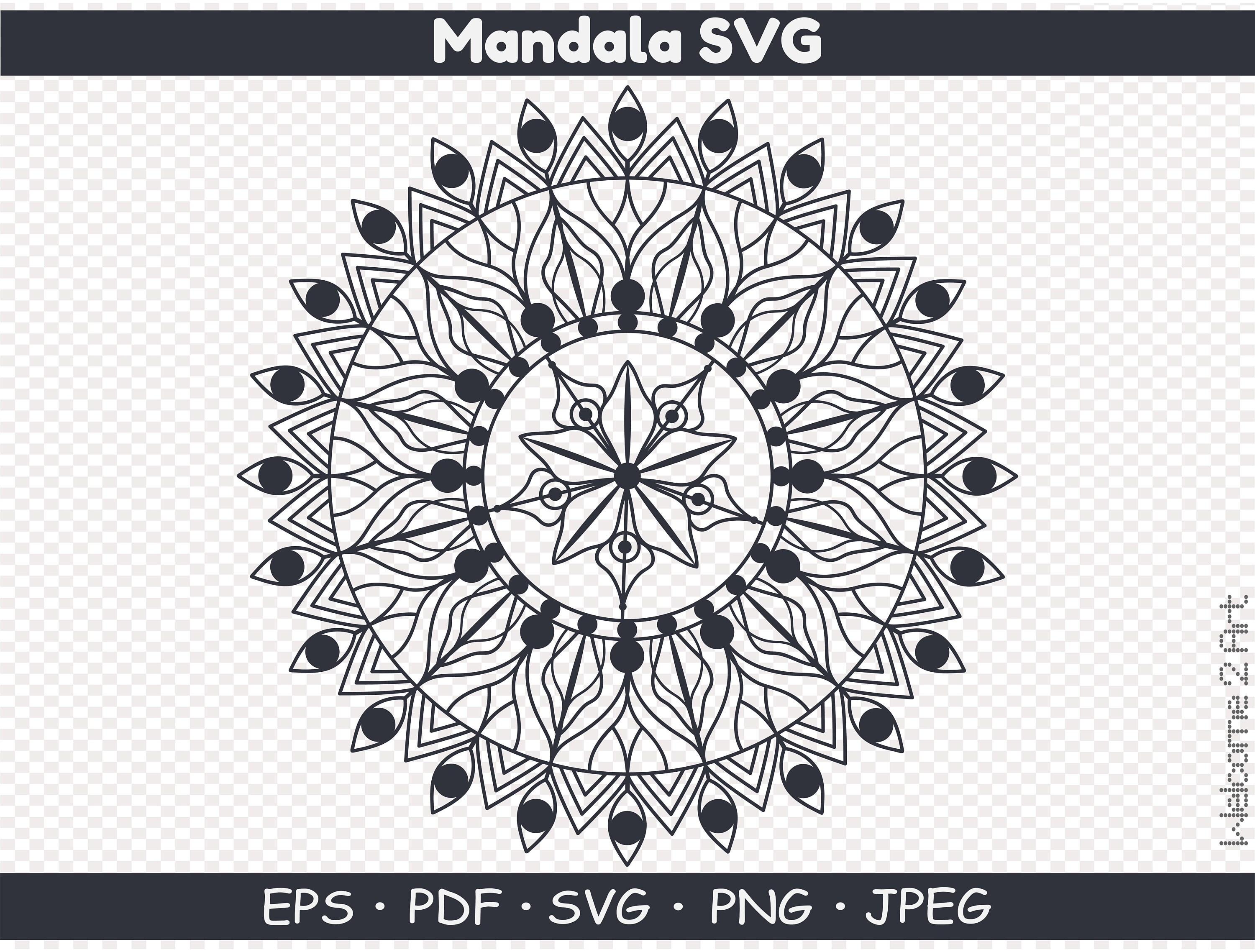 Mandala Svg, Svg Files for Cricut, Svg, Cricut Svg, Mandala, Mandala ...