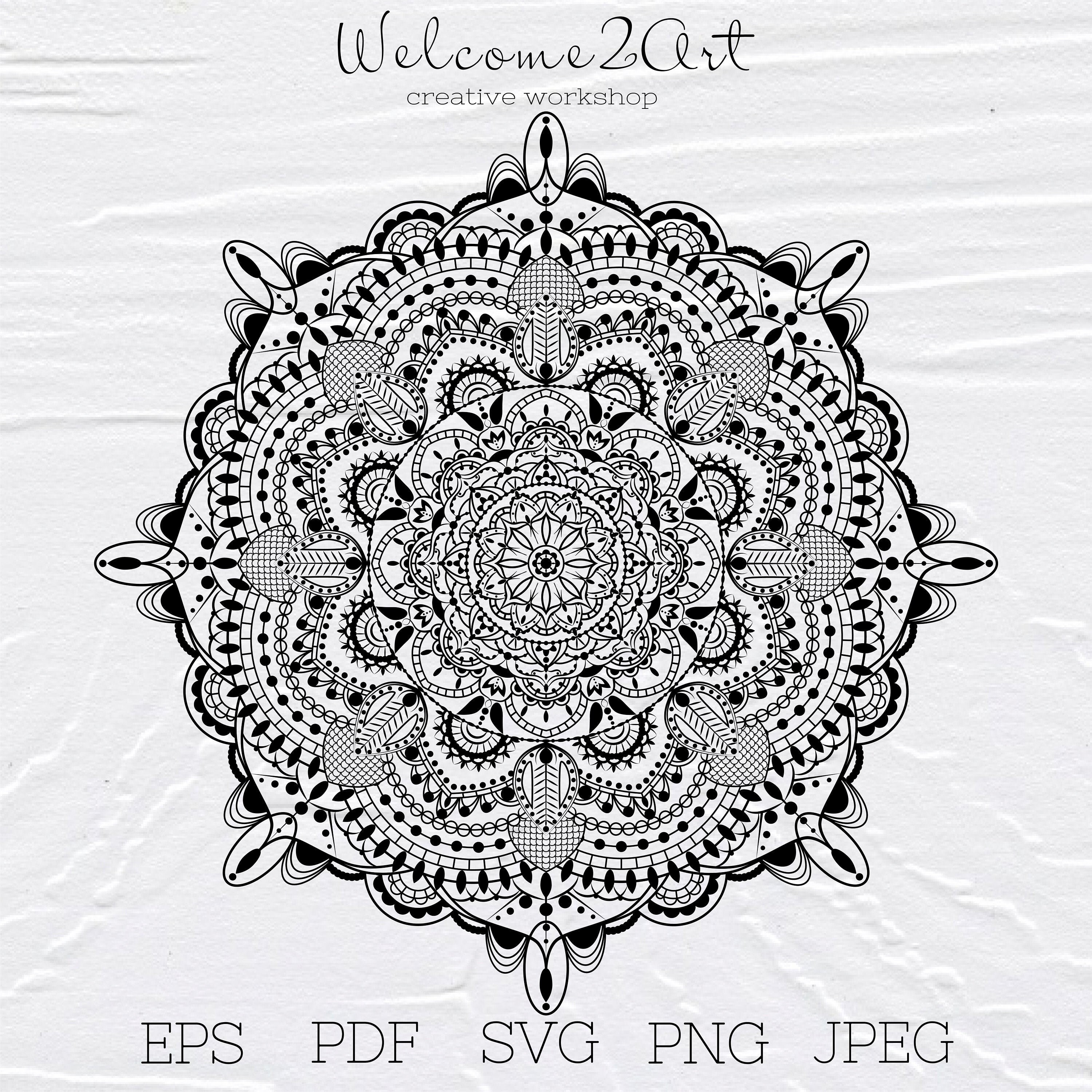 Mandala SVG, Svg, Mandala Clipart, Boho SVG, Mandala, Mandala Art ...