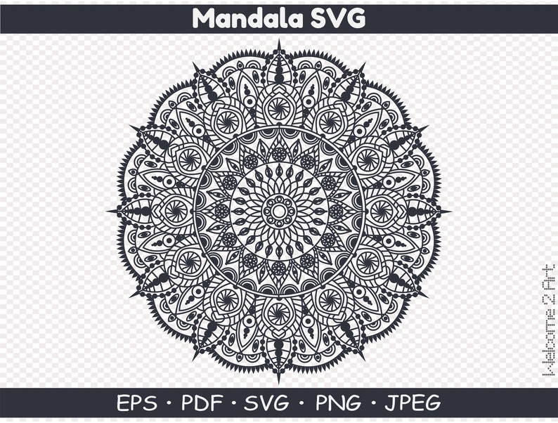 Mandala Svg Boho Svg Mandala Cut File Mandala Art Mandala - Etsy
