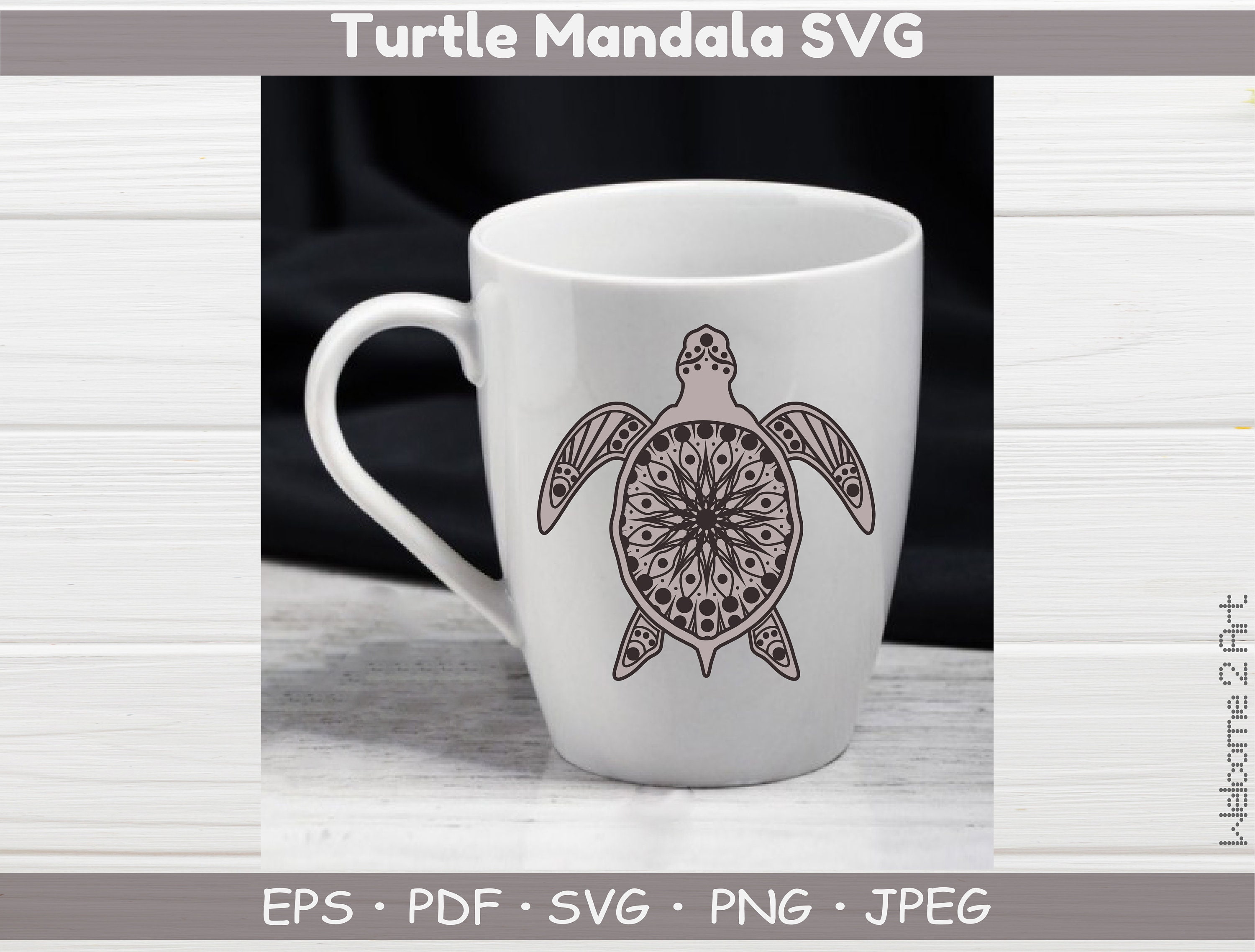 Turtle Mandala SVG Bundle - Mandala SVG - Turtle SVG Bundle - Sea ...