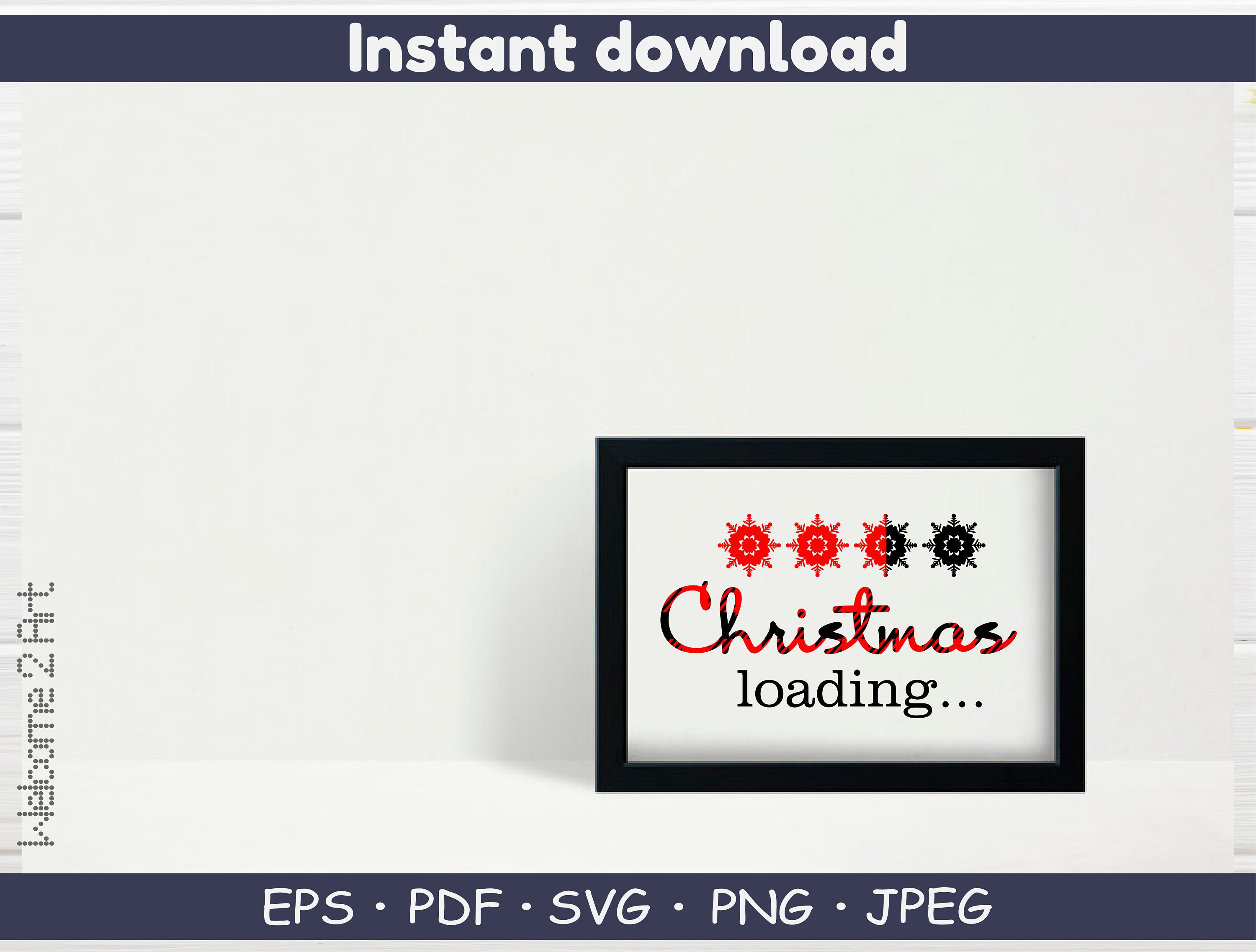Christmas Loading Svg File for Cricut Christmas Svg Buffalo - Etsy