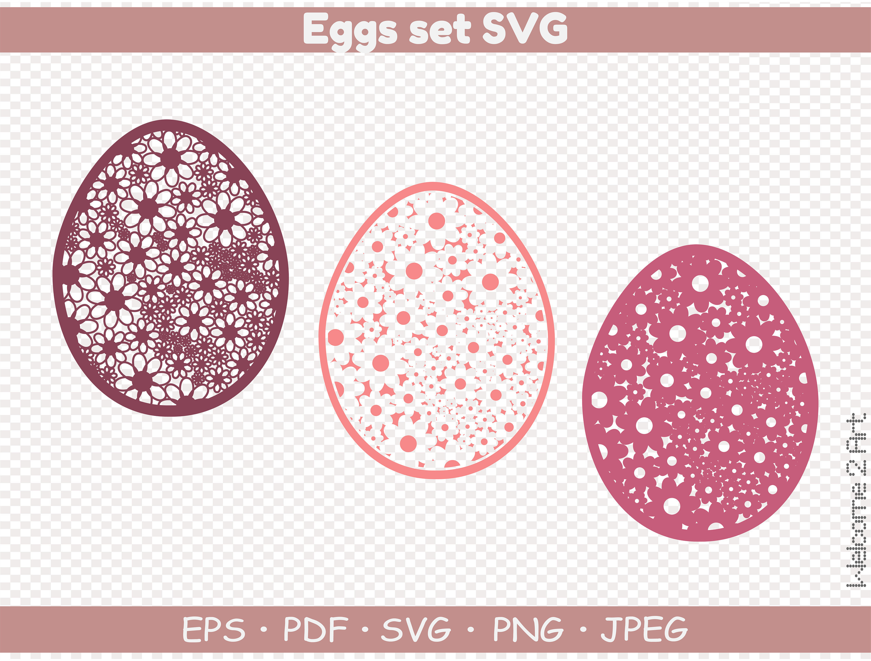 Svg Files Eggs Svg Easter Svg Spring Svg Easter Eggs Svg - Etsy