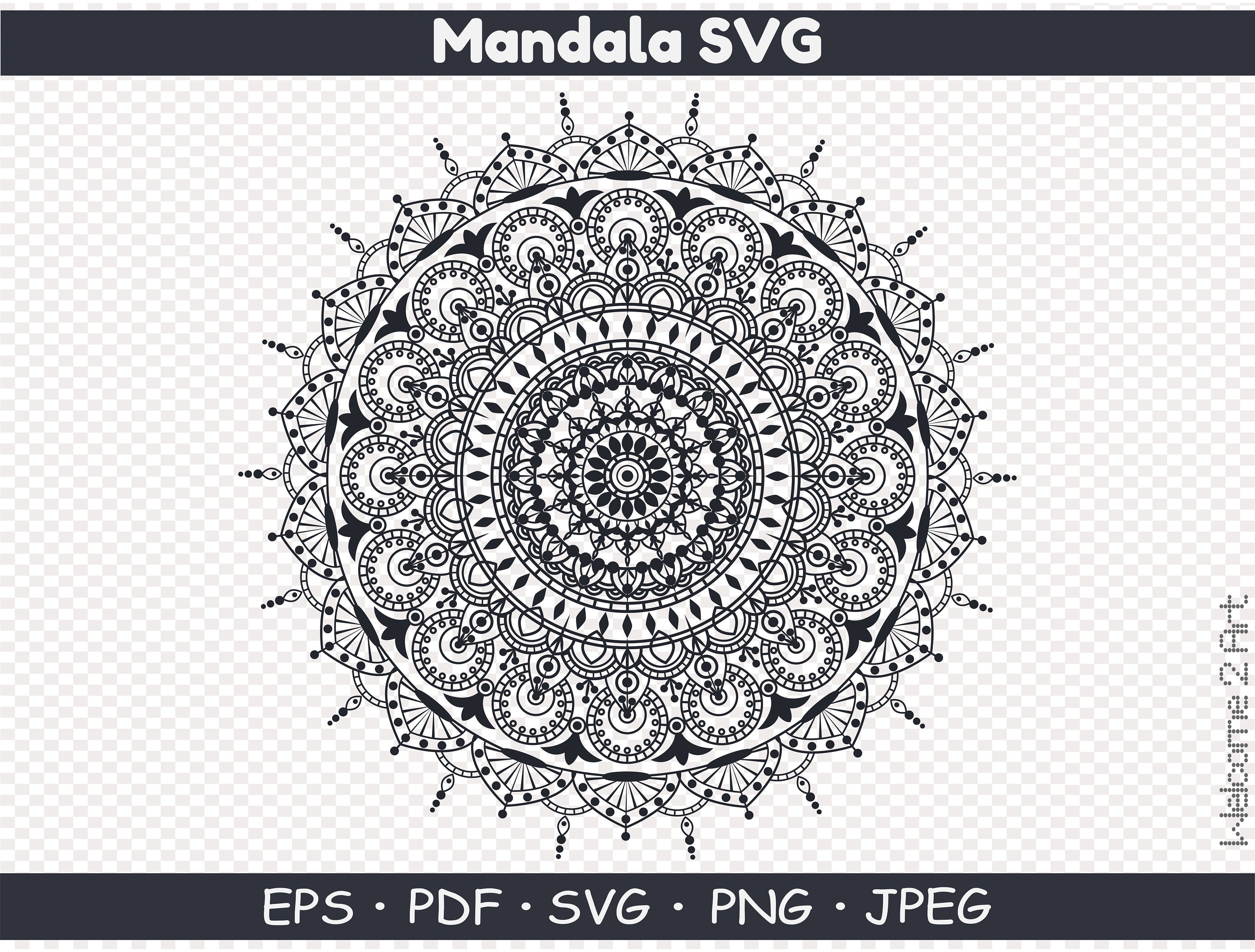 Mandala SVG, Svg Files, Png Files, Silhouette, Eps Files, Pdf Files ...