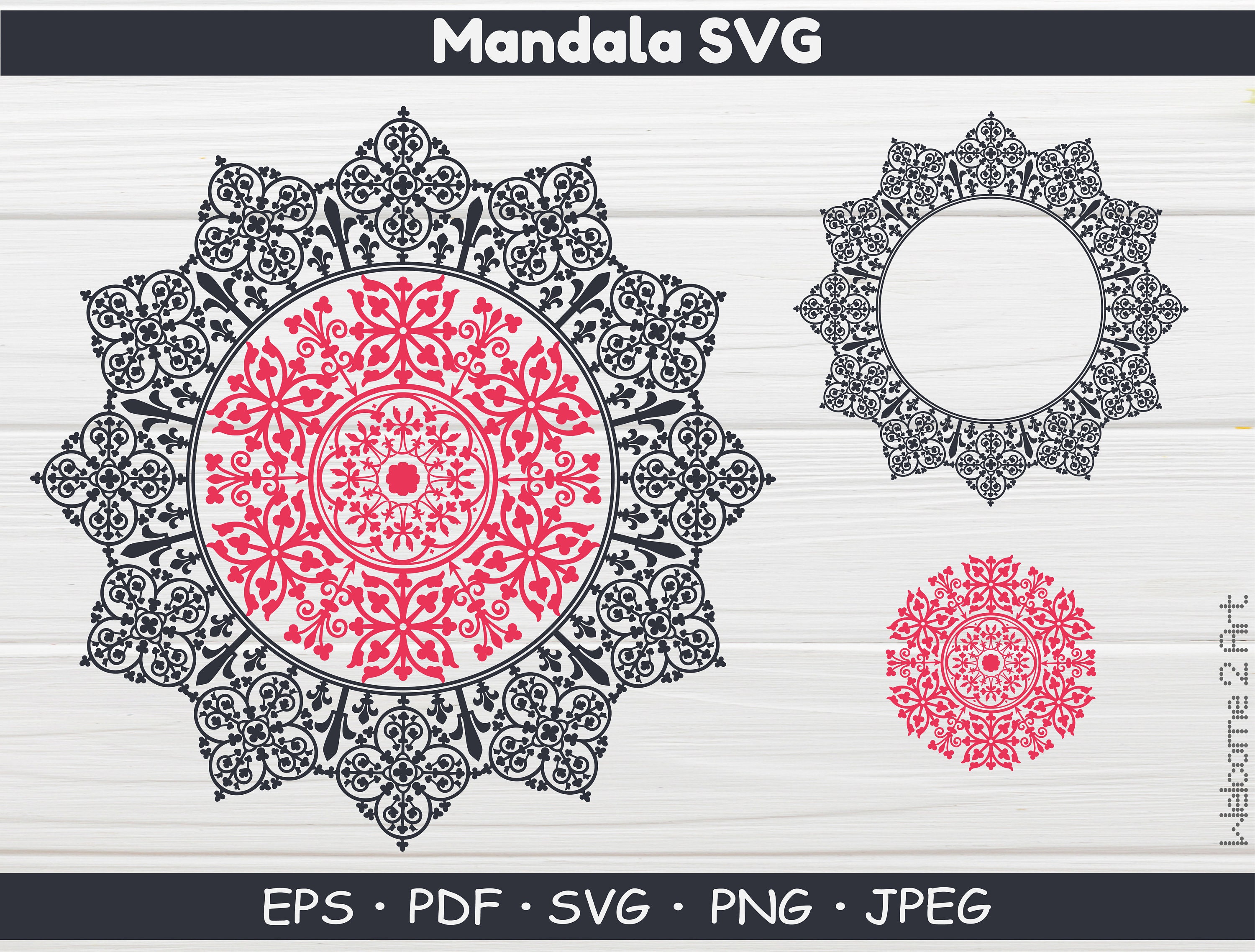 Mandala SVG Svg File Mandala Mandala Art Mandala Print | Etsy
