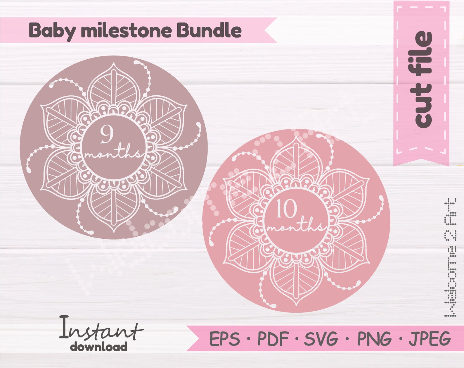 Baby milestone svg Baby Shower Svg Newborn Svg File for | Etsy