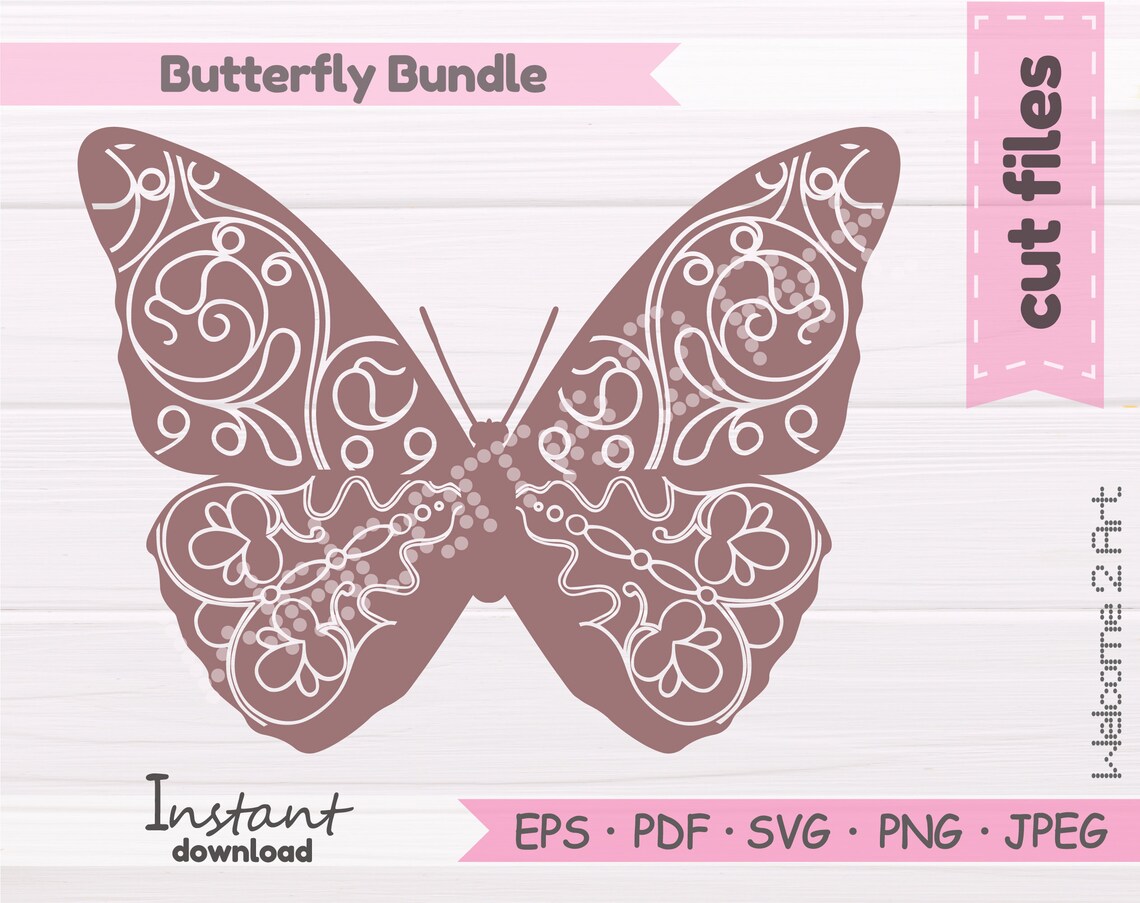 Butterfly Svg, Butterfly Stencil Svg, Butterfly Bundle Svg, Butterfly ...