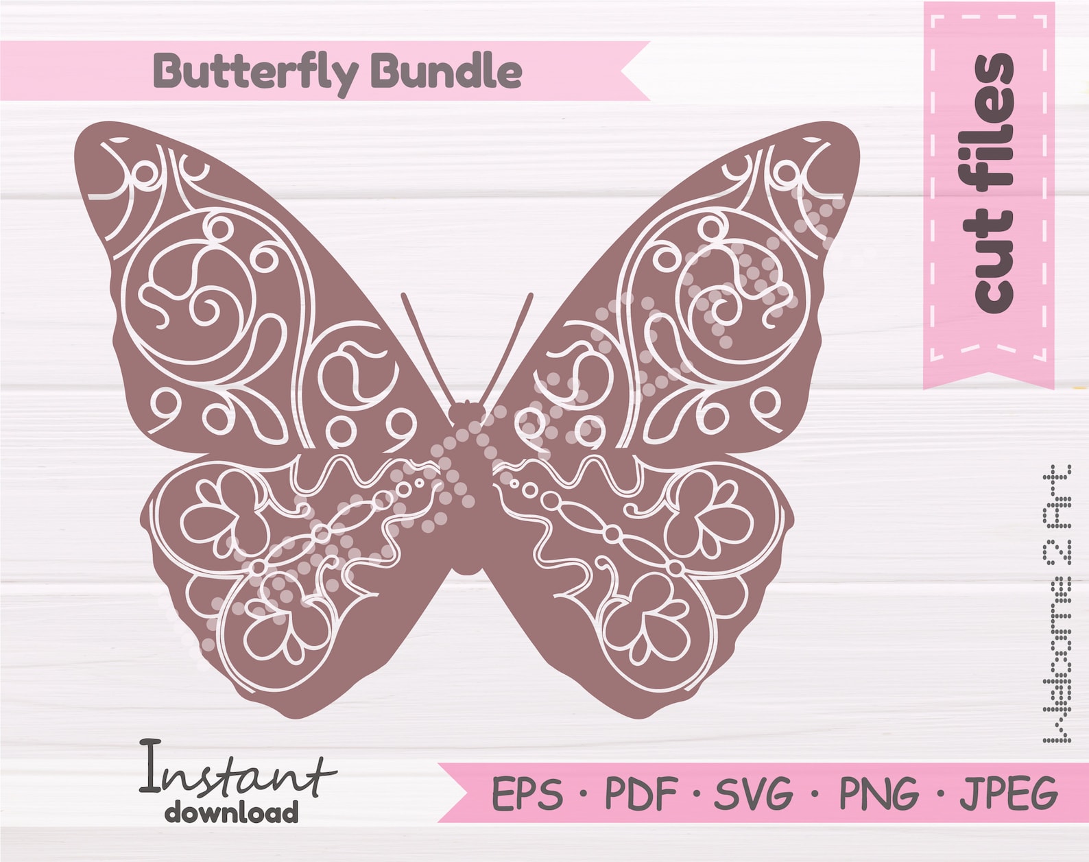 Butterfly Svg, Butterfly Stencil Svg, Butterfly Bundle Svg, Butterfly ...