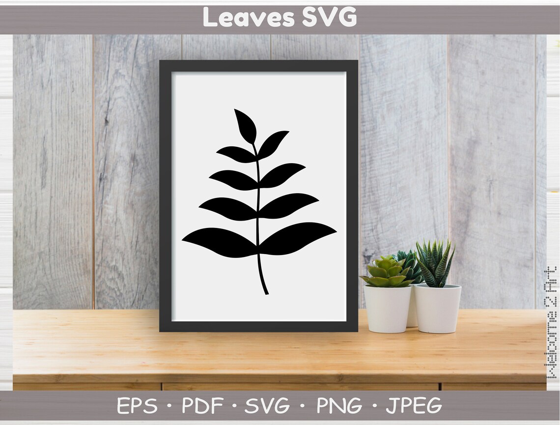 Paper Leaves SVG Leaf Templates Cut File for Cricut Silhouette Clipart ...