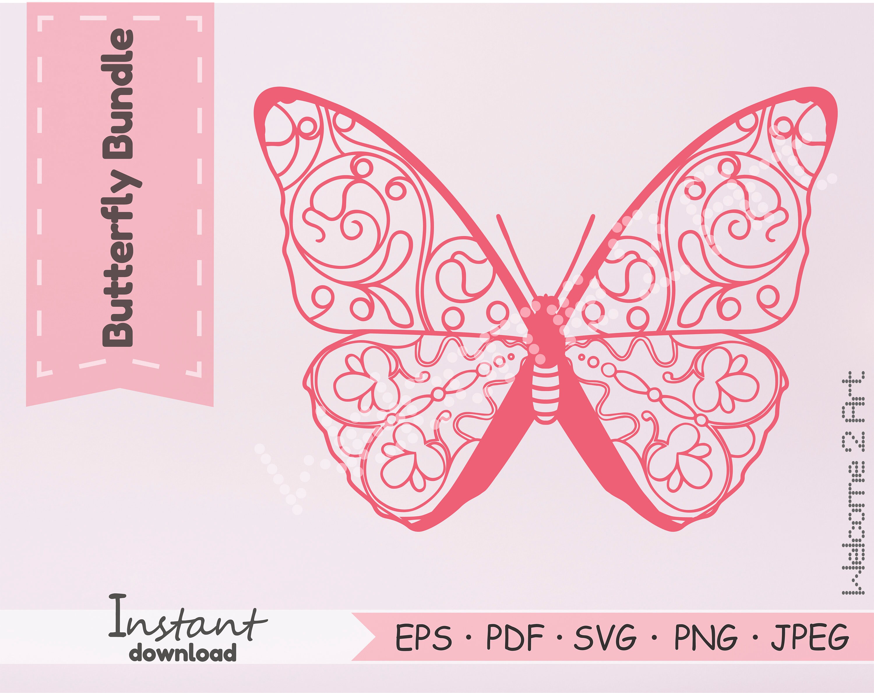 Butterfly Svg, Layered File Svg, Butterfly SVG Bundle, Butterfly ...