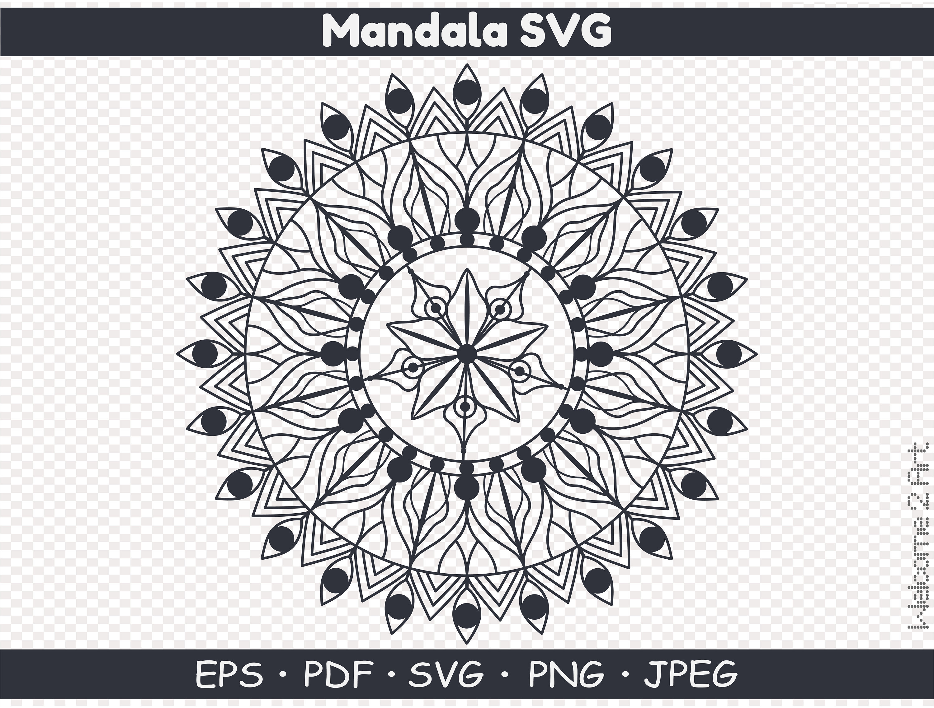 Mandala Svg, Svg Files for Cricut, Svg, Cricut Svg, Mandala, Mandala ...