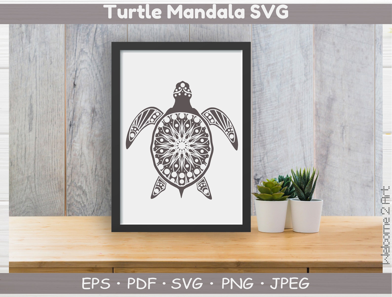 Turtle Mandala SVG Bundle - Mandala SVG - Turtle SVG Bundle - Sea ...