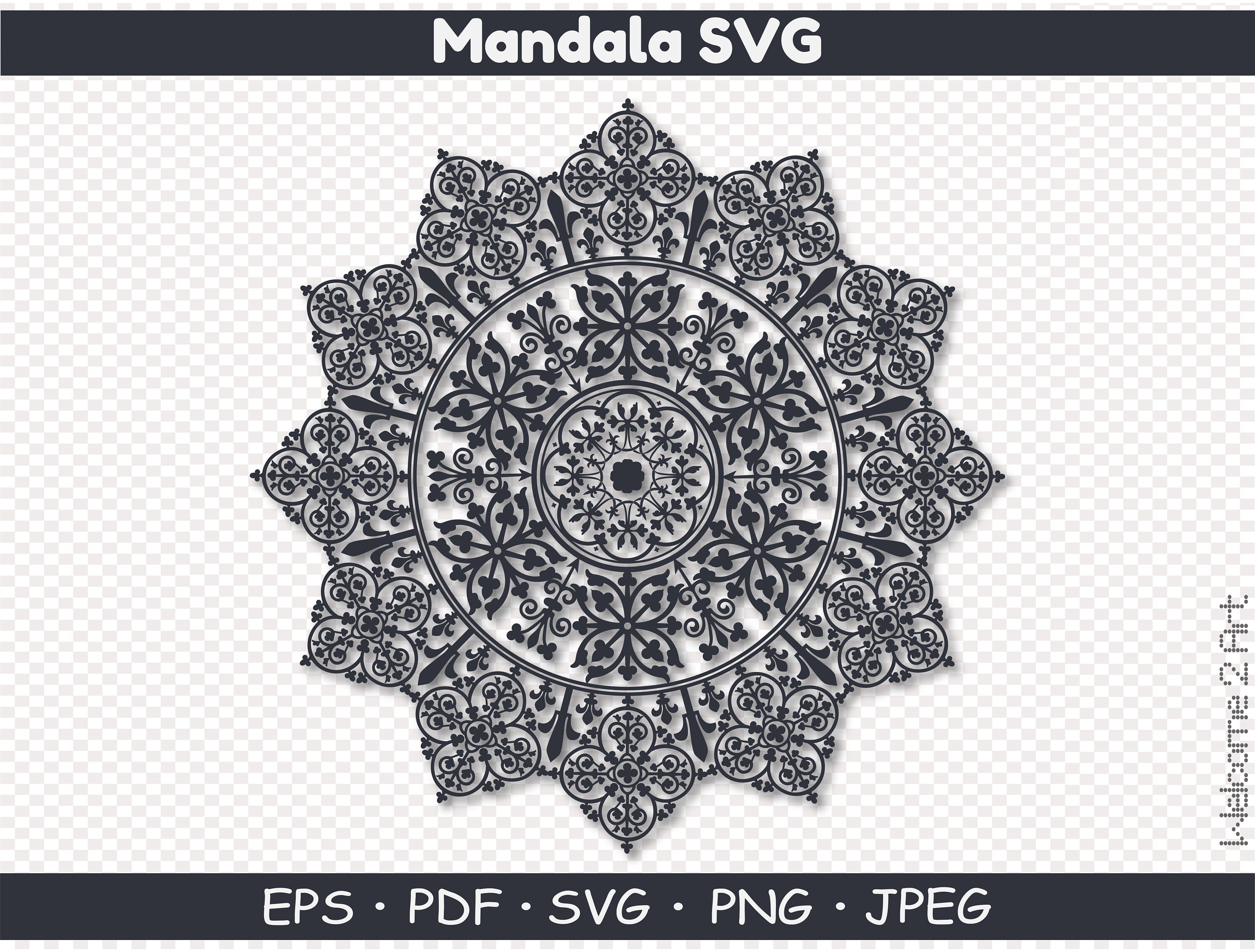 Mandala SVG Svg File Mandala Mandala Art Mandala Print - Etsy