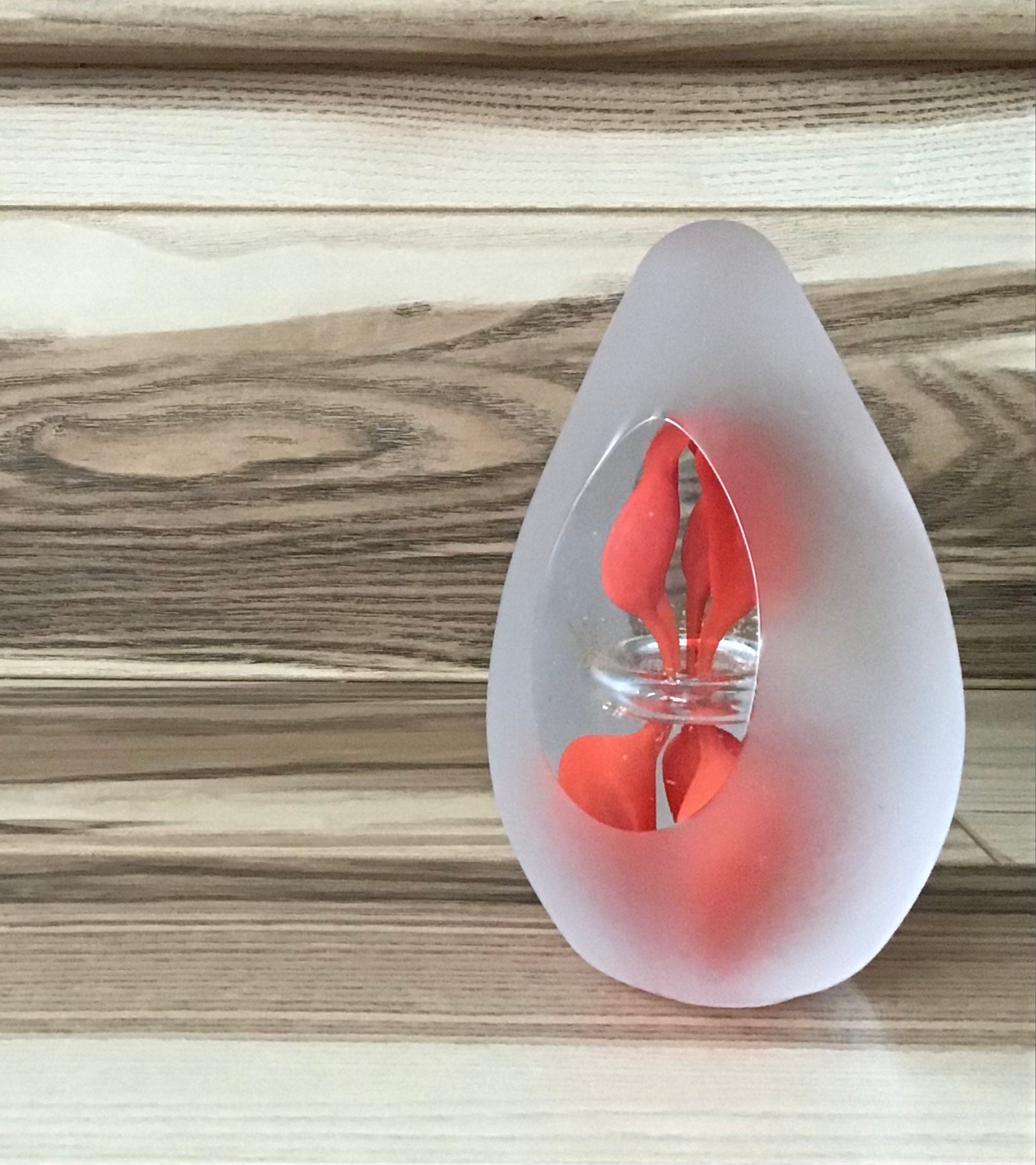 Art Glass Paperweight Nebula Rings Frosted Glass Windows 2lb. - Etsy