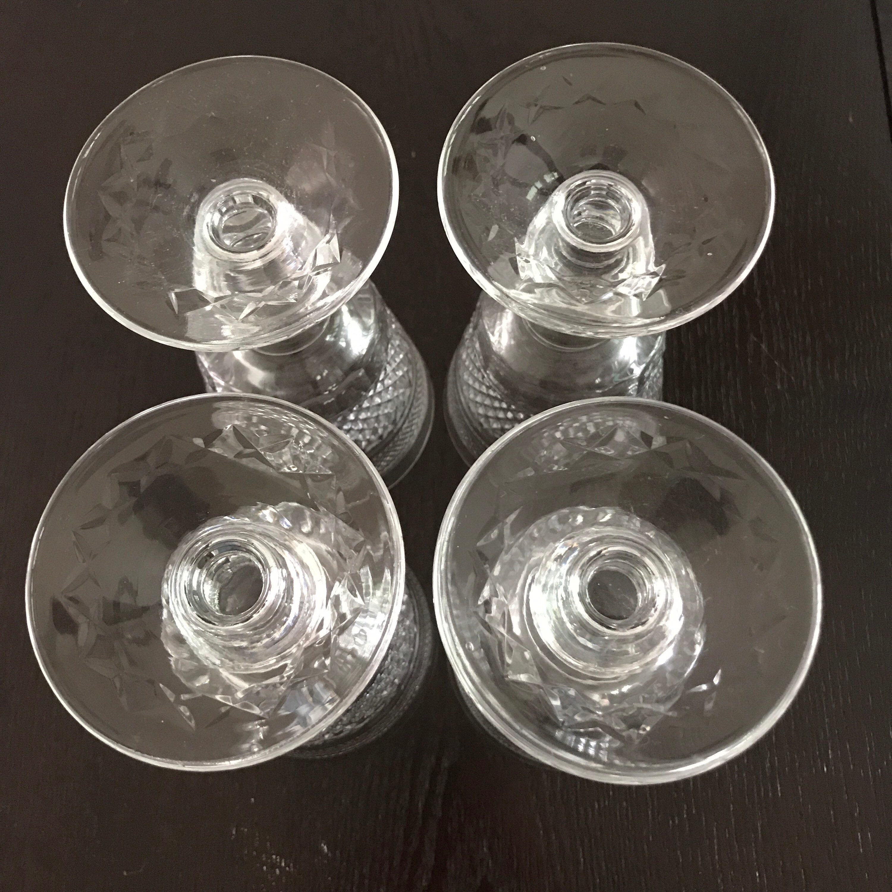 Antique Rummer Irish Crystal Rummers Römers Roemers 4 Anglo Irish ...