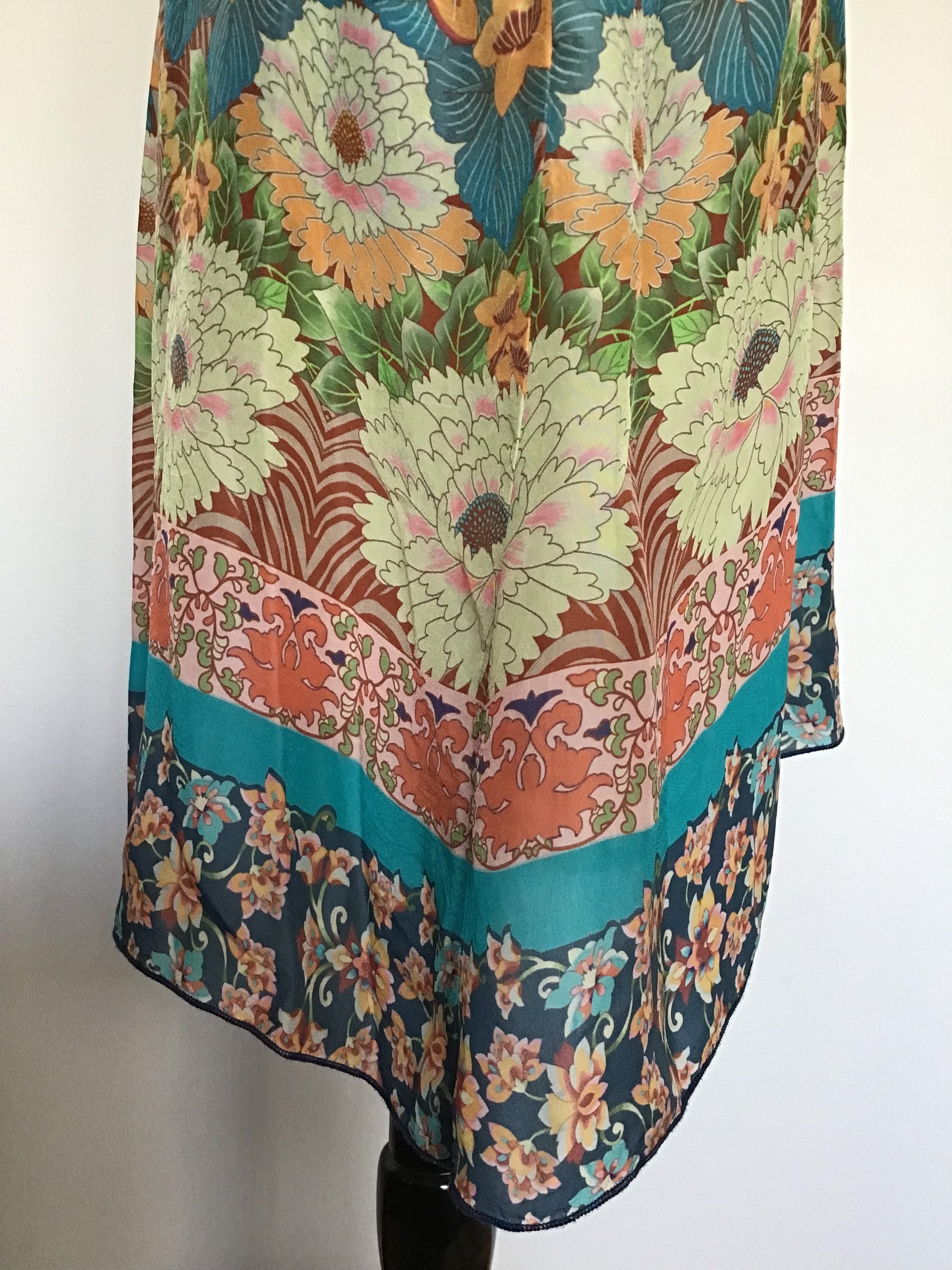 Johnny Was Short Sleeve Kaftan 100% Cupra Dress Size-xs NWOT - Etsy