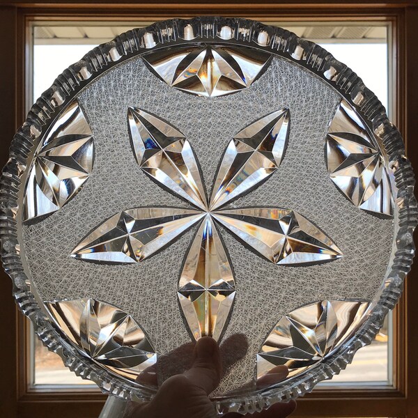 Bohemian Crystal Tray - Etsy