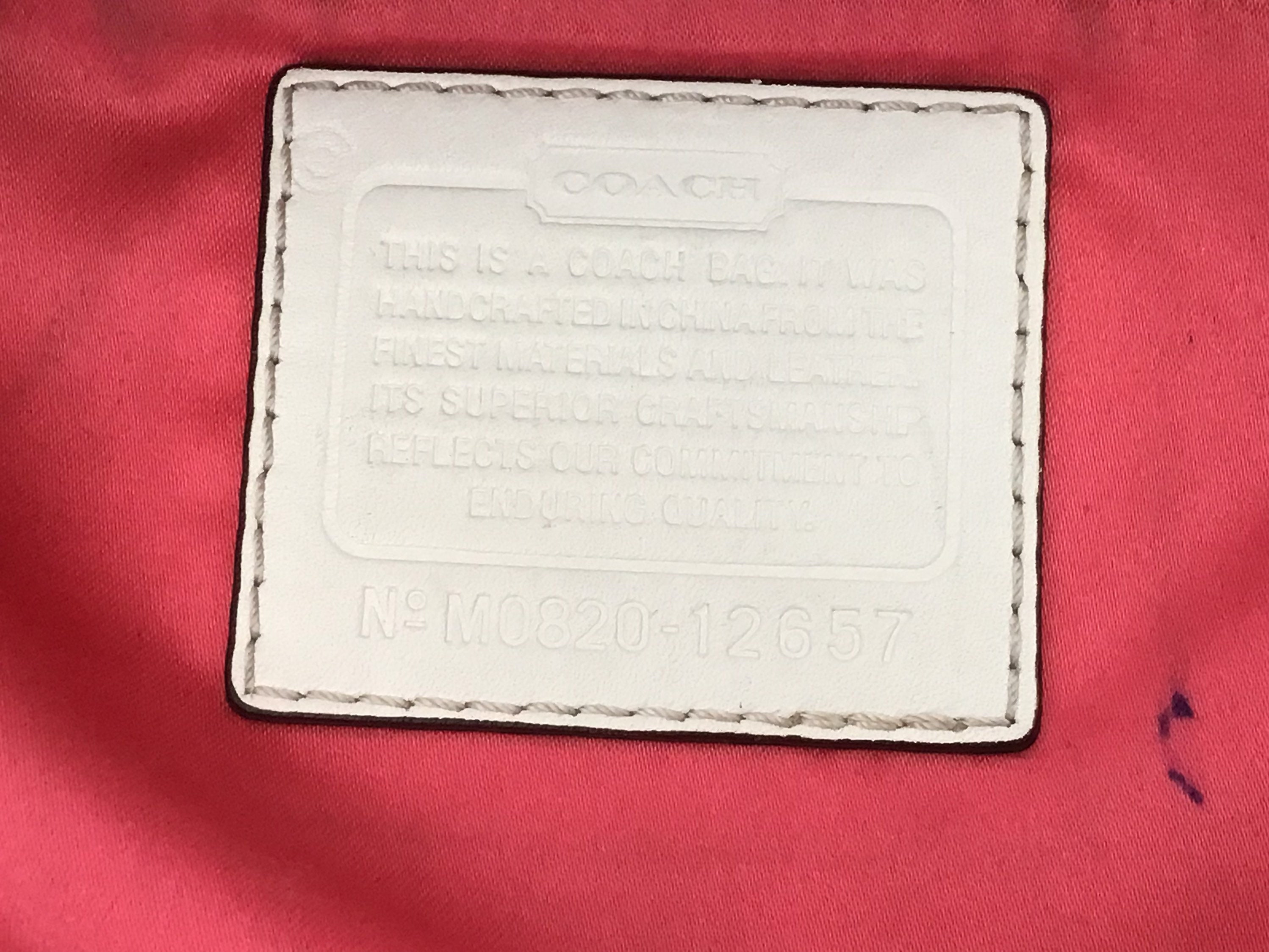 Coach 12657 Zoe Khaki / White Canvas Leather Signature Coach 12657 Zoe Khaki / White Canvas Leather Signature