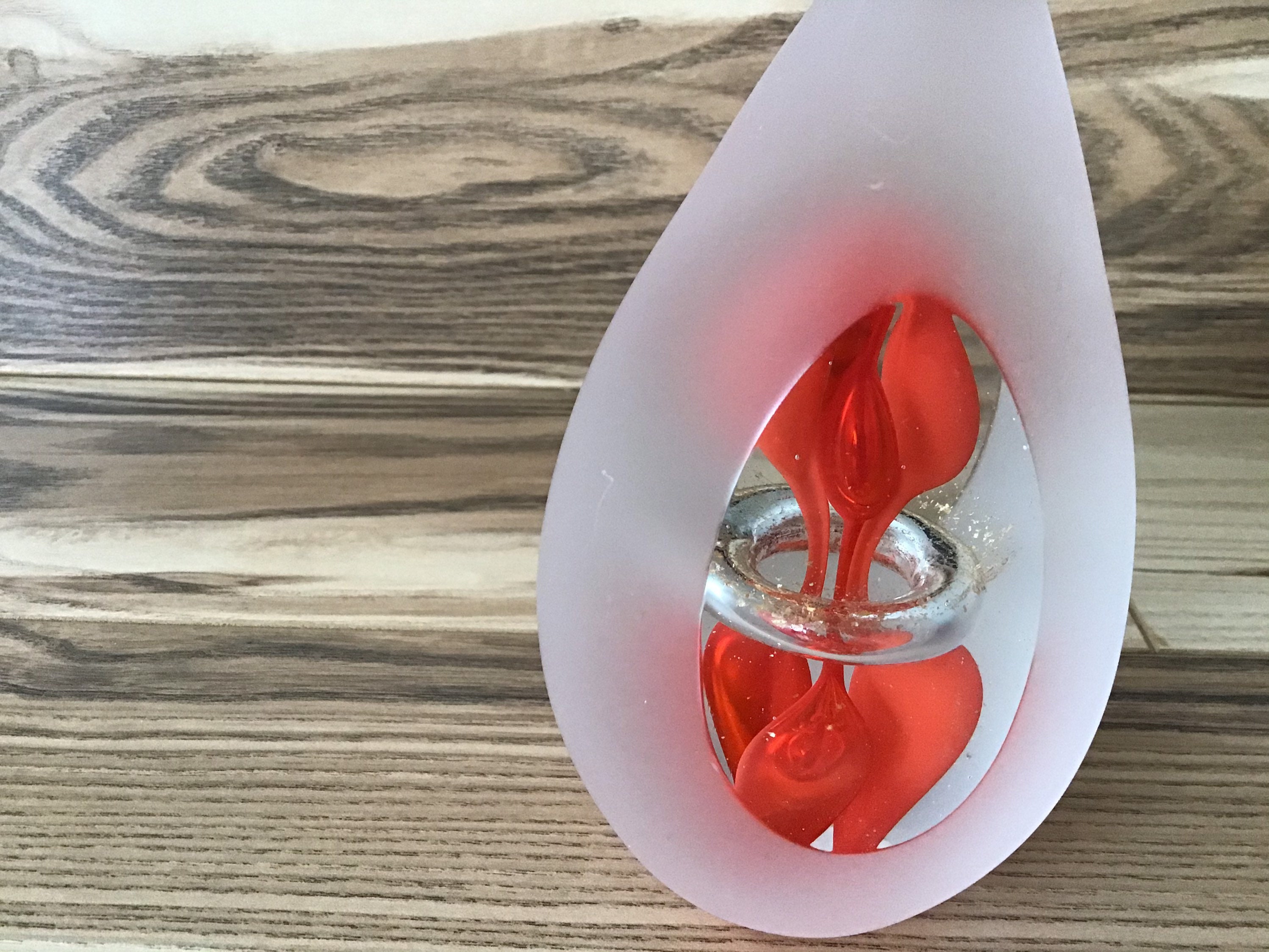 Art Glass Paperweight Nebula Rings Frosted Glass Windows 2lb. - Etsy