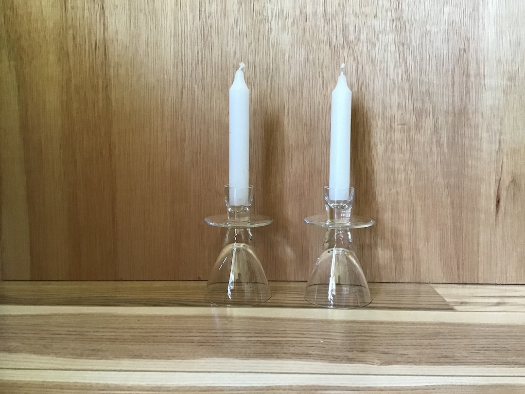 Steuben-style Lenox Art Glass Handle Holder Pair Vintage Excellent - Etsy