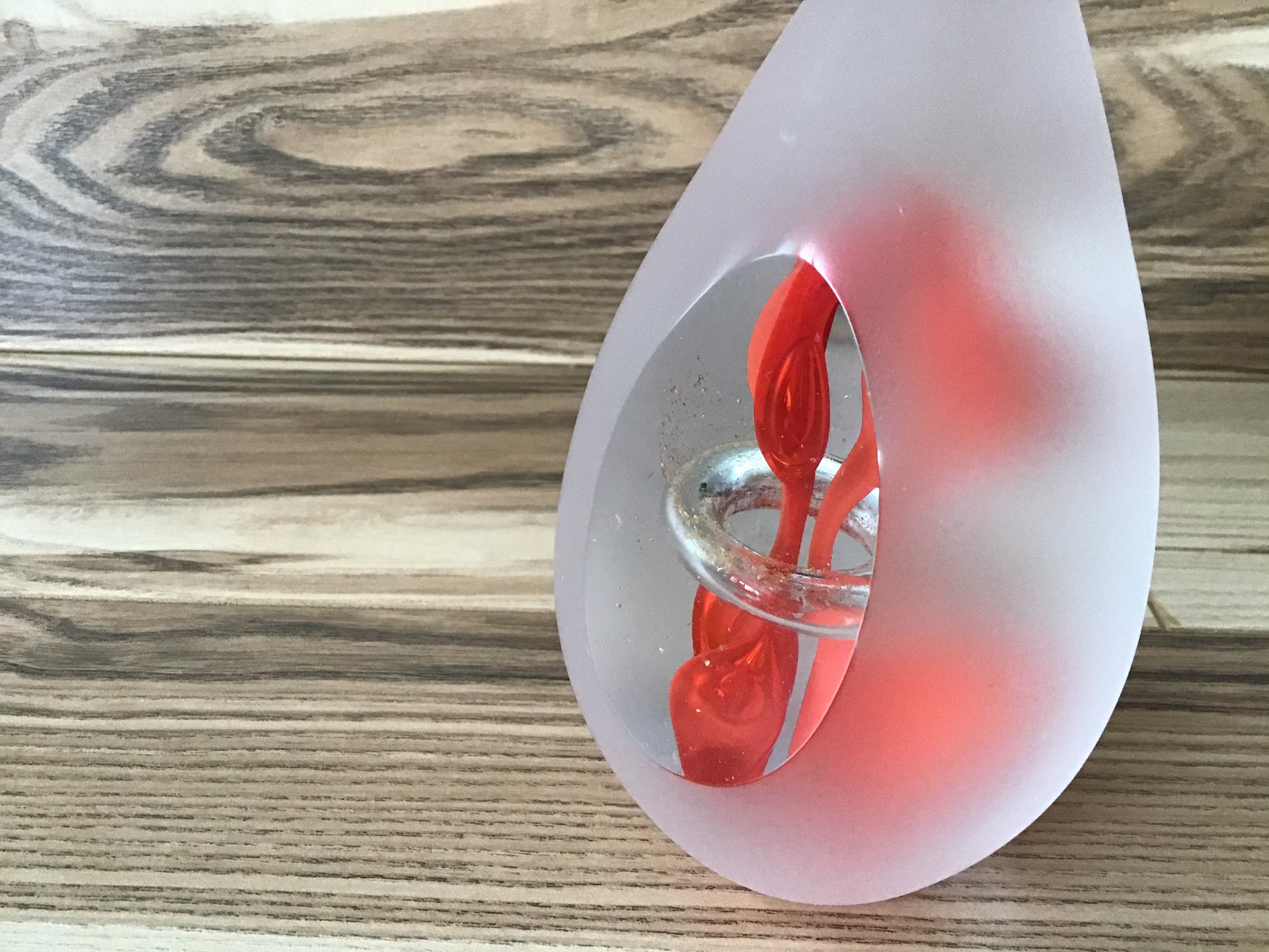 Art Glass Paperweight Nebula Rings Frosted Glass Windows 2lb. - Etsy