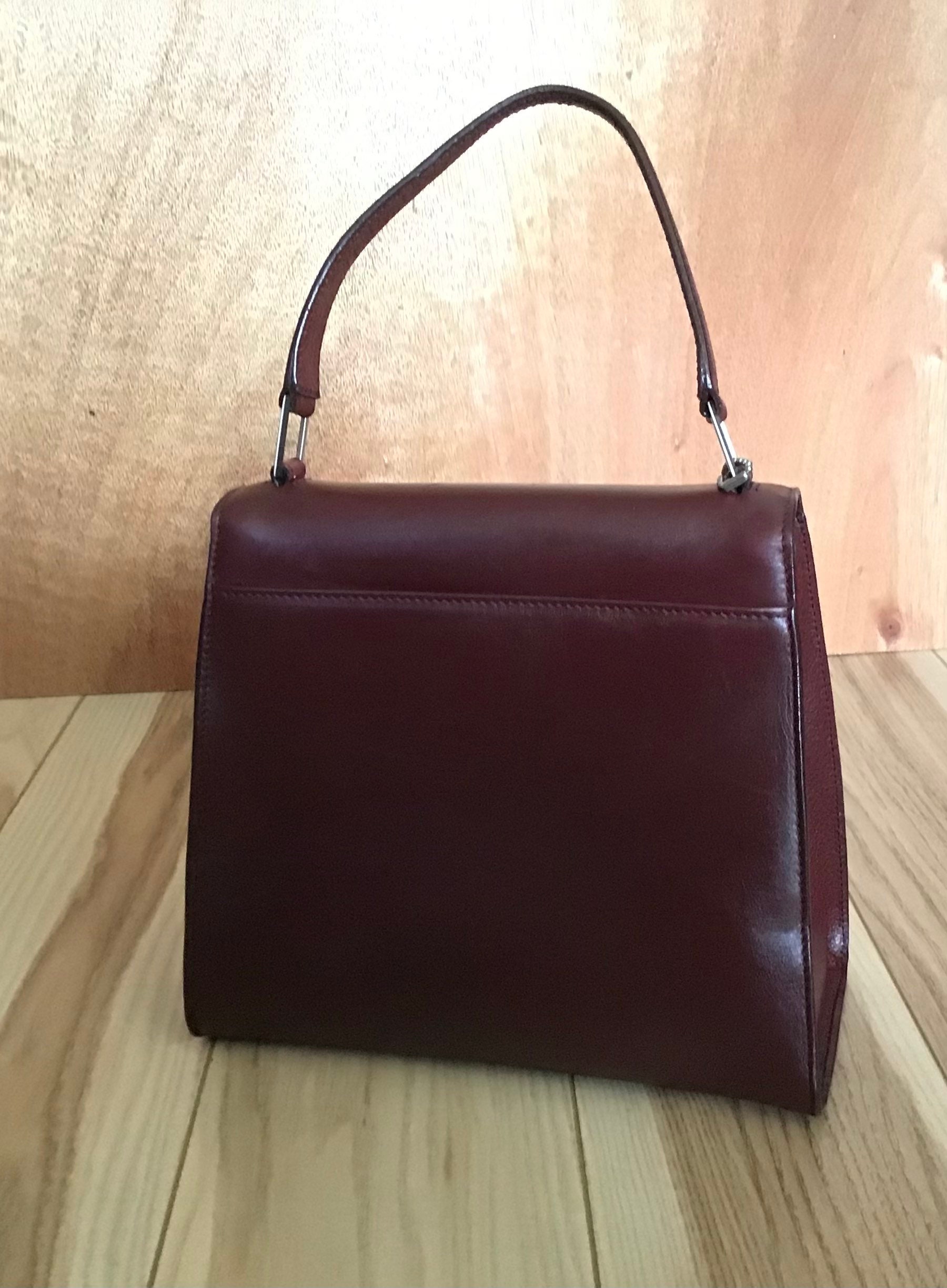Coach Kelly-style Top Handle Merlot Leather 6701 Vintage - Etsy