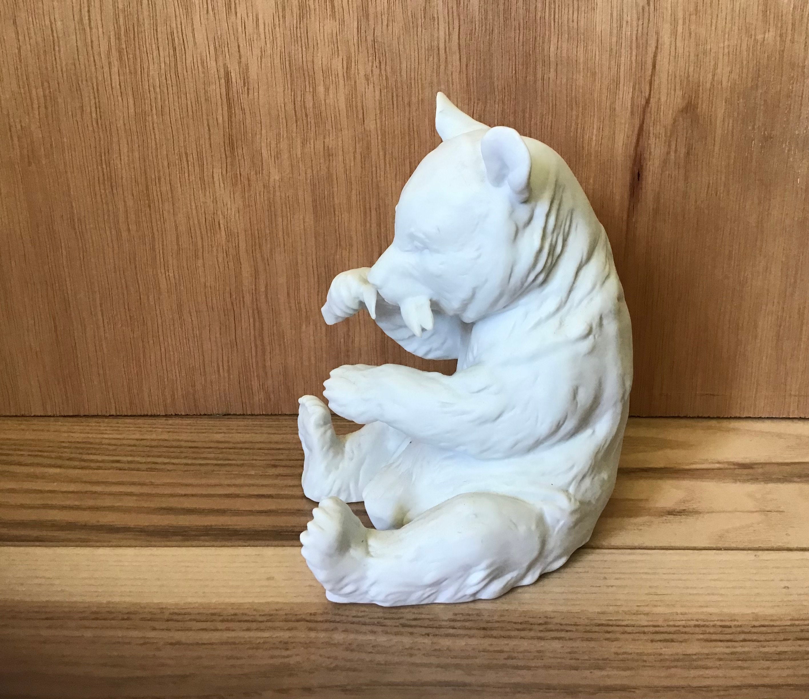 Kaiser West Germany Bear Figurine White Bisque Porcelain # 627 Vintage ...