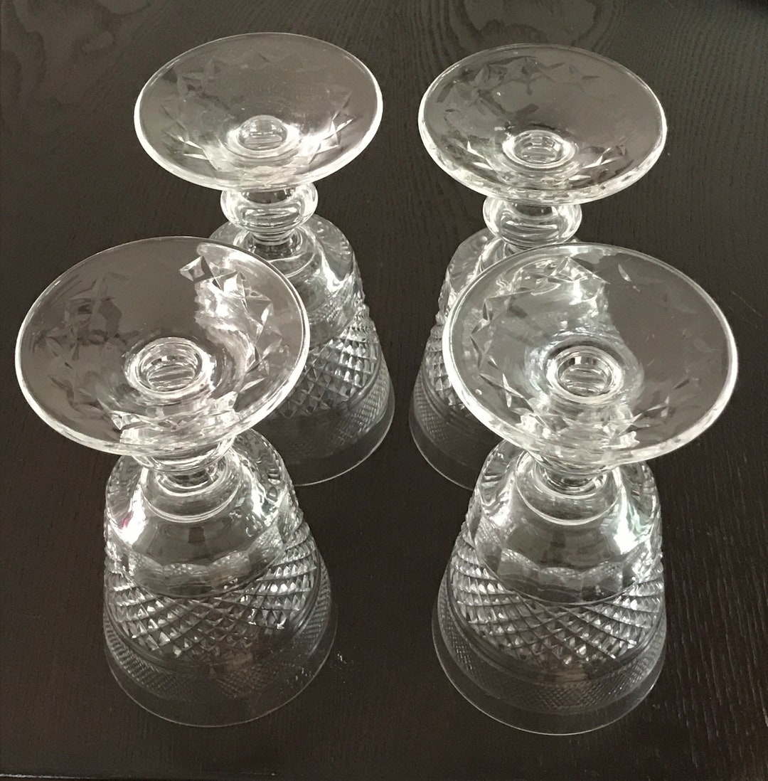 Antique Rummer Irish Crystal Rummers Römers Roemers 4 Anglo Irish ...