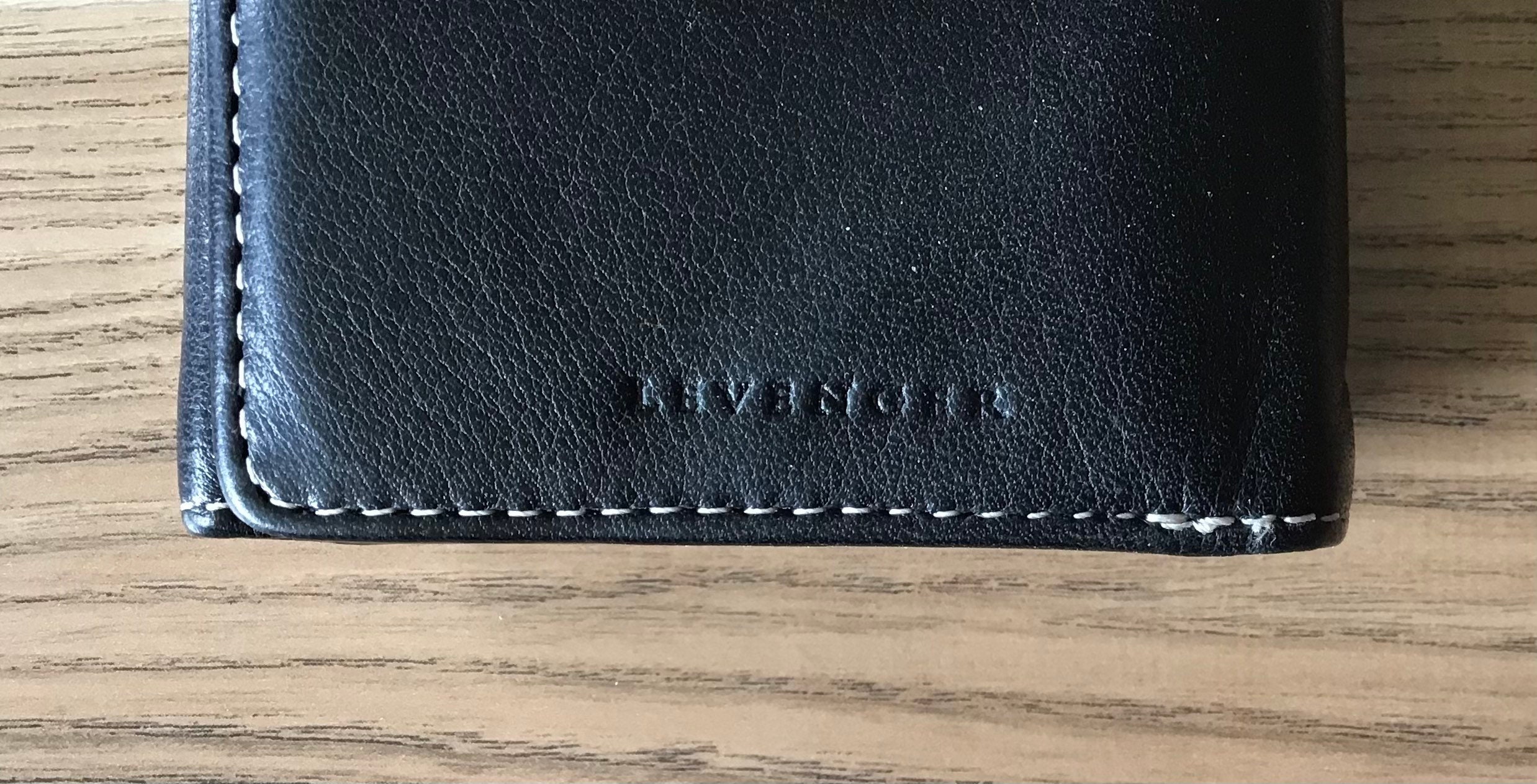 Levenger Trifold Credit Card Wallet Black Leather Exc. - Etsy