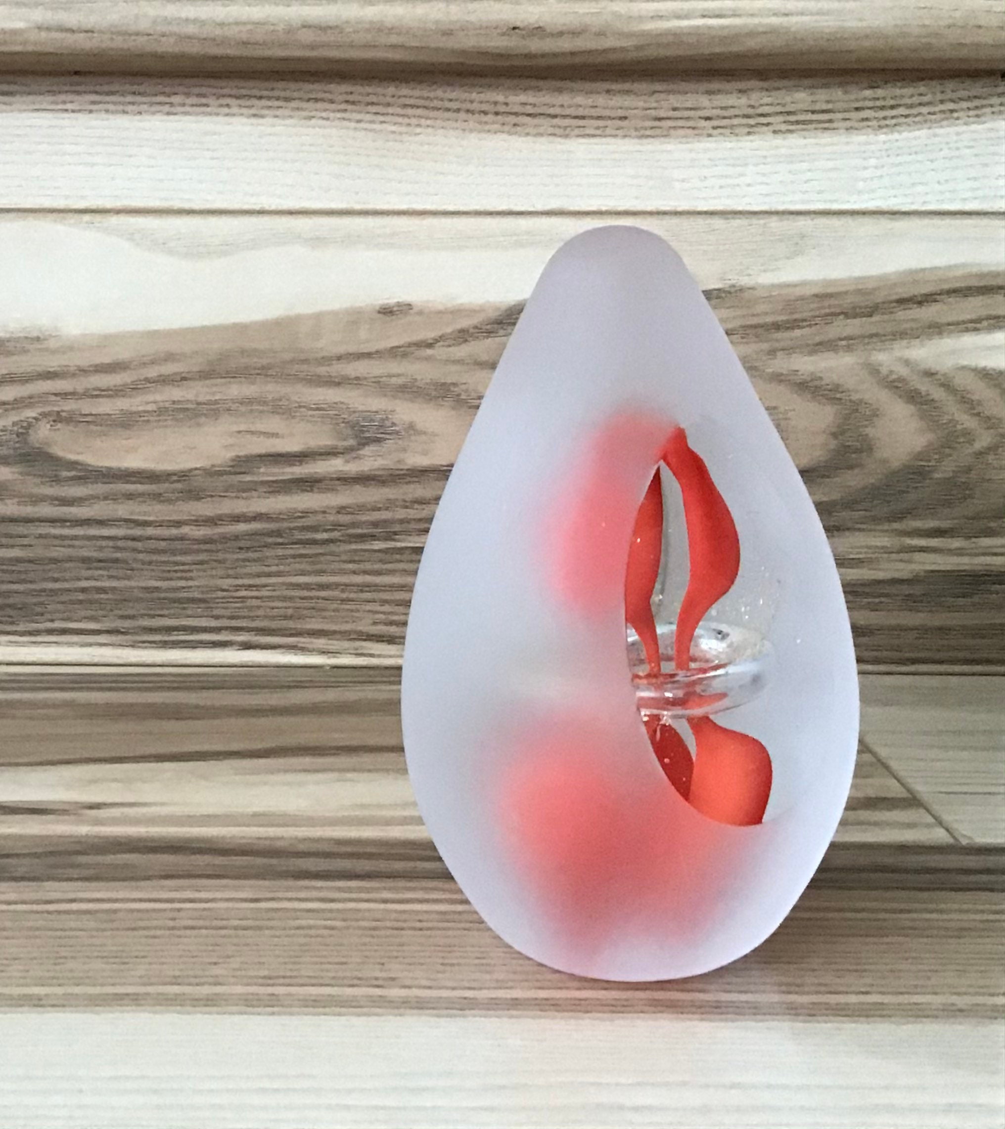 Art Glass Paperweight Nebula Rings Frosted Glass Windows 2lb. - Etsy