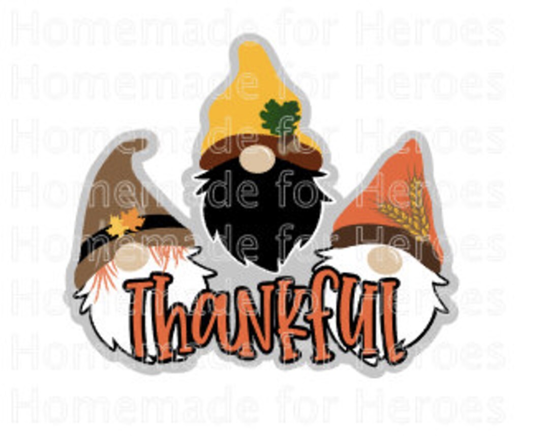 SVG File for Zindee Thankful Gnomes-fall, Straw, Bonus Scarecrow - Etsy