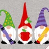 Back to School Gnome Clipart - Cute Watercolor Gnomes, Graduation ...
