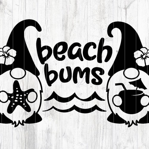Beach Gnomes SVG. PNG. Cricut Cut Files Silhouette Files. - Etsy