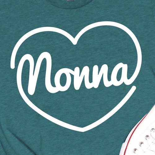 Nonna Heart Instant Digital Download Svg Png Dxf and - Etsy