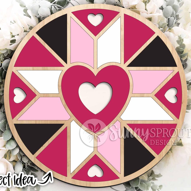 Round Barn Quilt Cut File - Etsy