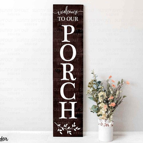 Welcome to Our Porch Branch Sign Digital Download Svg - Etsy