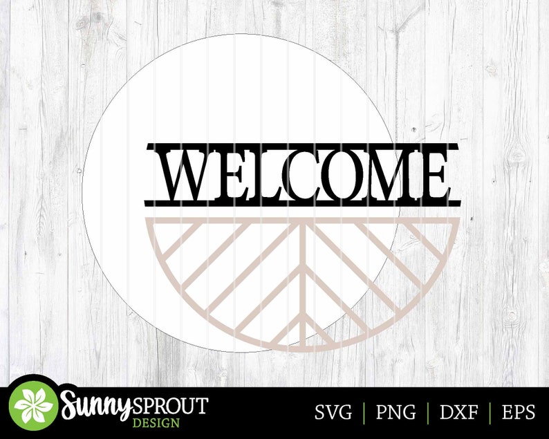 Chevron Geometric Welcome Sign, Digital Download, SVG Laser Cut File ...