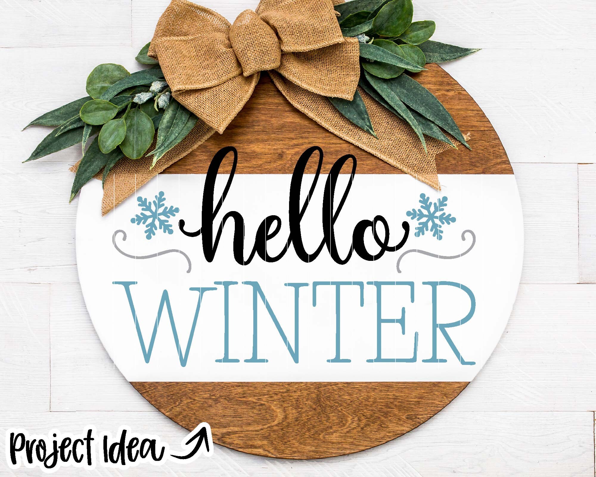 Hello Winter Digital Download Print File Cricut - Etsy