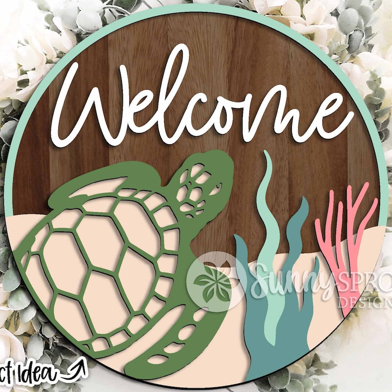 Turtle Sign Svg - Etsy