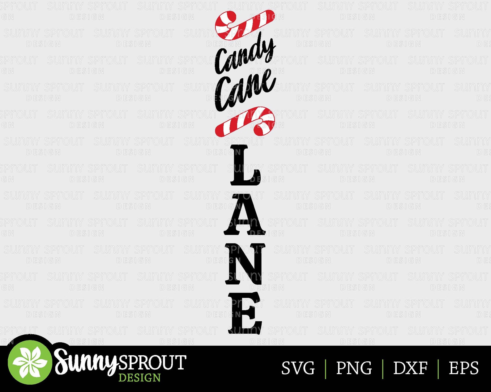 Candy Cane Lane Christmas Porch Sign, Digital Download, Cricut SVG Cut ...