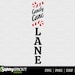 Candy Cane Lane Christmas Porch Sign, Digital Download, Cricut SVG Cut ...