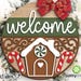 Welcome Gingerbread House Sign, DIGITAL, Round Door Hanger Svg ...