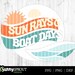 Sun Rays & Boat Days Sign, SVG Laser Cut File, Beach SVG, Summer Round ...