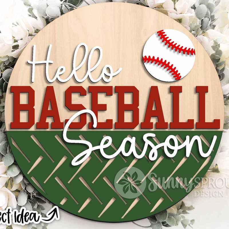 Baseball Door Sign - Etsy