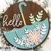 Spring Sign Bundle 4, Round Door Hanger Svg, Glowforge Laser File ...