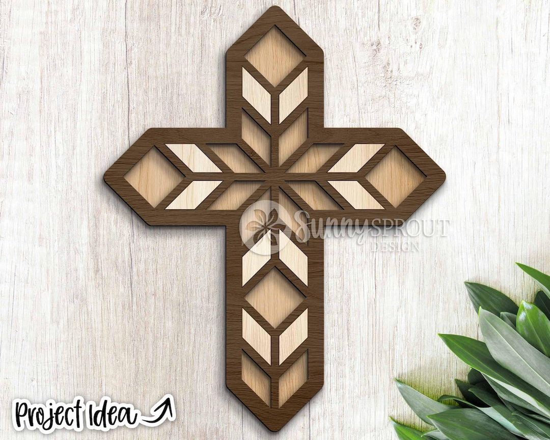 Barn Quilt Pattern Cross SVG, Digital Download, SVG Laser Cut File ...