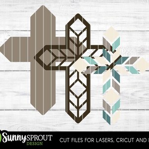 Barn Quilt Pattern Cross SVG, Door Hanger Svg, Glowforge Laser Cut File ...