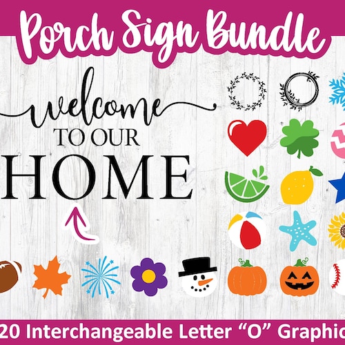 Interchangeable Home Sign Svg Interchangeable Welcome Sign - Etsy