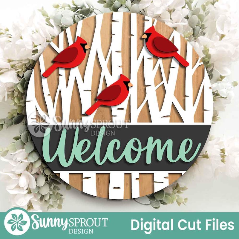 Winter Bird Door Hanging - Etsy